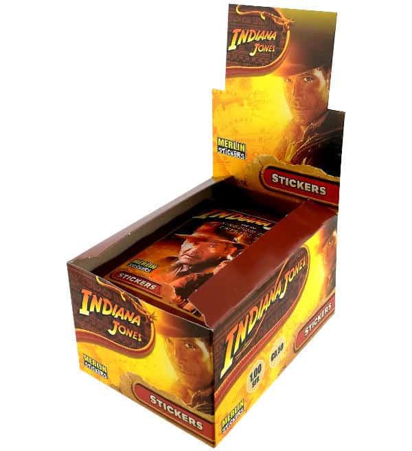 Merlin Indiana Jones Stickers - Box With 50 Packets, Stickerpoint