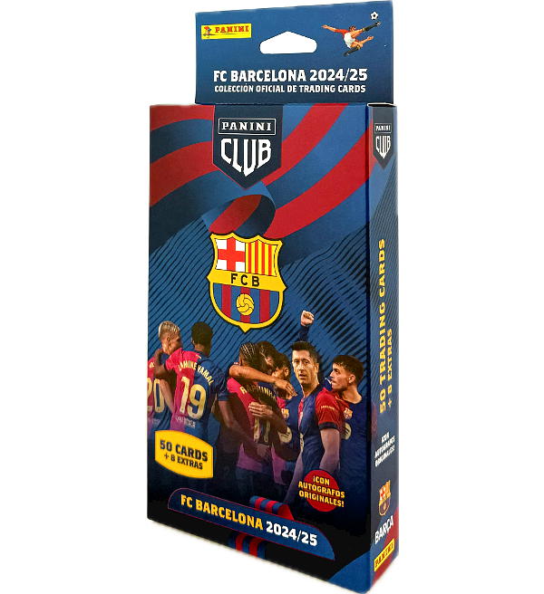 Panini Club FC Barcelona 2024/25 Trading Cards - Box With 50 Cards + 8 ...
