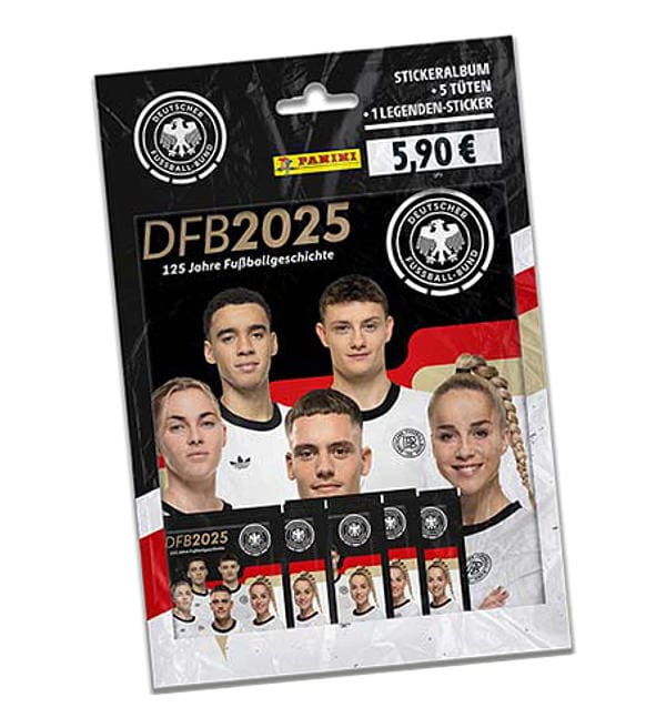 Panini DFB 2025 - 125 Jahre Fußballgeschichte Stickers - Starter-Set ...