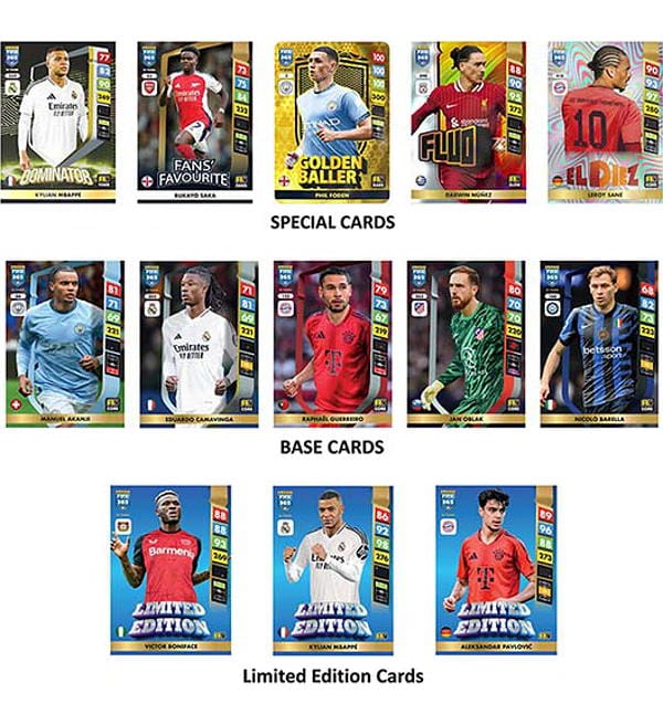Panini FIFA 365 2025 Adrenalyn XL - Box With 24 Boosters, Stickerpoint
