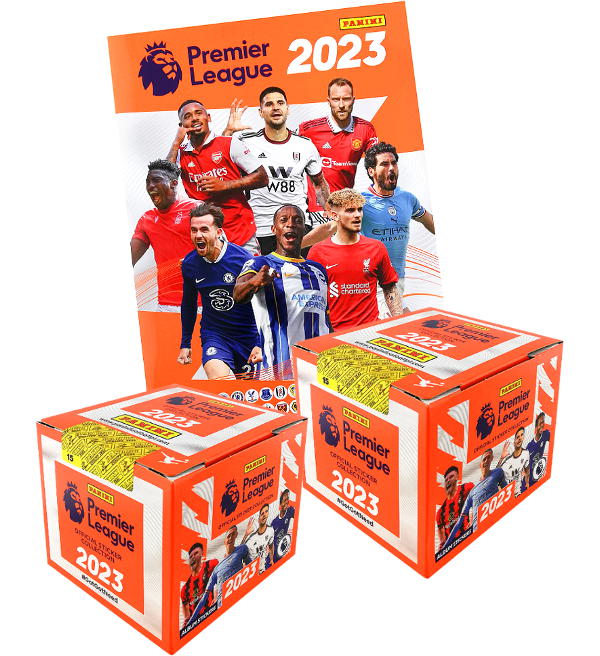 Panini Premier League 2023 Stickers - Album + 2 Boxes (=100 Packets ...