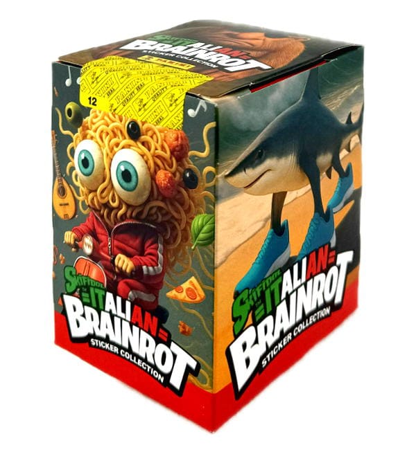 Panini Skifidol Italian Brainrot Stickers - 1 Box (=36 Packets ...