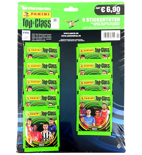 Panini Top Class 2022 Sticker - Multipack with 45 Stickers, Stickerpoint