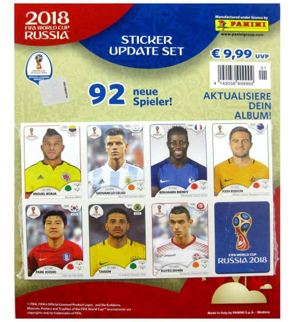 Panini Russia 2018 Update Set 92 New Stickers Stickerpoint