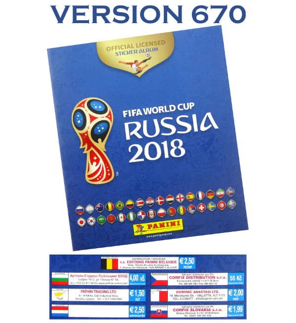 Panini World Cup 2018 Stickers Album Version 670 Stickerpoint
