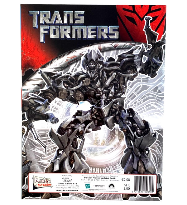 Merlin Transformers - Stickeralbum, Stickerpoint