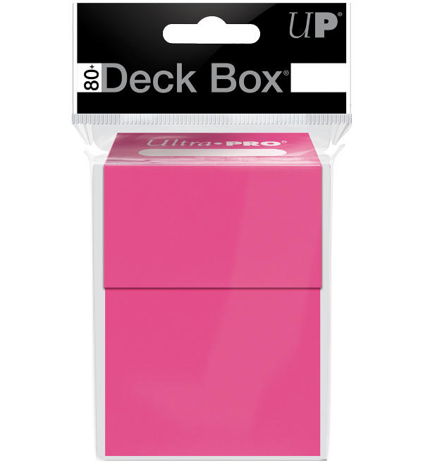 Ultra Pro - PRO 80+ Deck Box: Bright Pink, Stickerpoint